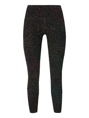 Sweaty Betty Leopard-print High-waisted Leggings Brown