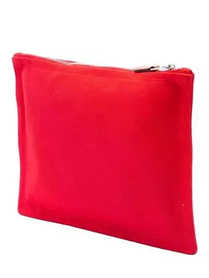 Hermès Toile Bain Yachting Flat Pouch - Red