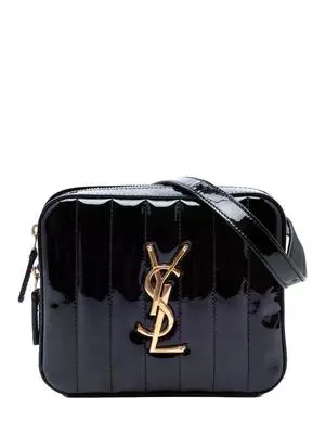Saint Laurent Patent Leather Vicky Belt Bag - Black
