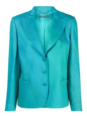 Alberta Ferretti Single-breasted Tailored Blazer - Blue