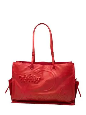 Loewe Studded Leather Crown Tote Bag - Red
