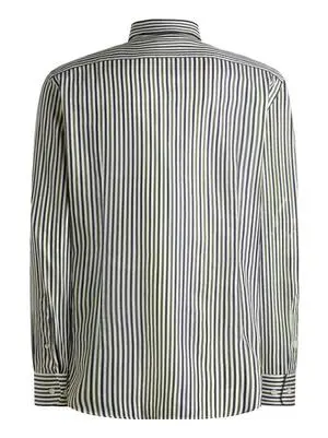 Etro Striped Button-down Shirt - Green