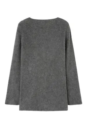 RETORI Brushed-knit Backless Mini Dress - Grey