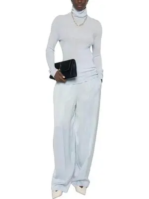 Fabiana Filippi Wide Leg Elasticated Waistband Trousers - Blue