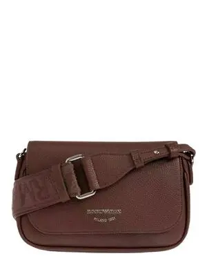 Emporio Armani Emporio Armani Logo-Print Shoulder Bag Brown