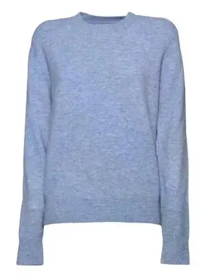 MC2 SAINT BARTH Crew Neck Embroidered Sweater - Blue