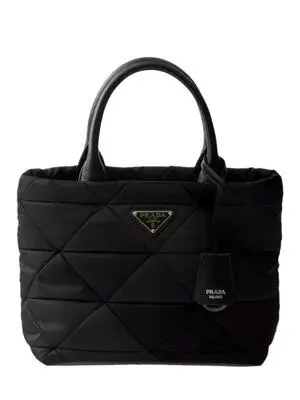 Prada Re-nylon Quilted Tote Bag - Black