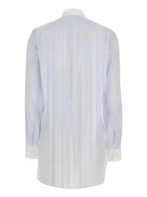 THE ROW Striped Contrast-detail Shirt - White