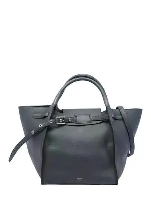 Celine Grained Calfskin Big Bag Satchel - Grey
