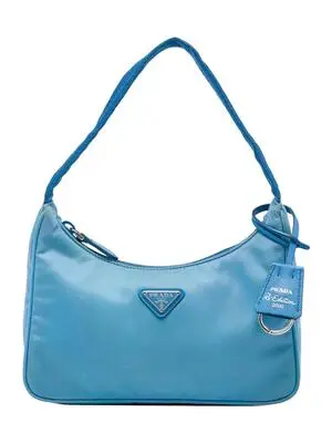 Prada Mini Tessuto Re Edition 2000 Shoulder Bag - Blue