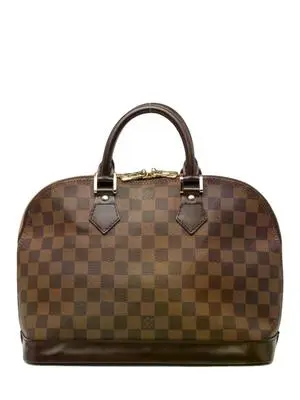 LOUIS VUITTON Damier Ebene Alma Mm Handbag - Brown