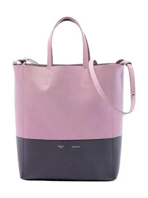 Celine Celine Grained Calfskin Vertical Cabas Tote Satchel Grey