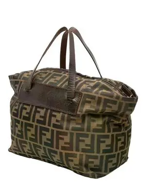 Fendi Zucca Canvas Handbag - Brown