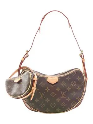 LOUIS VUITTON Monogram Croissant Mm Shoulder Bag - Brown