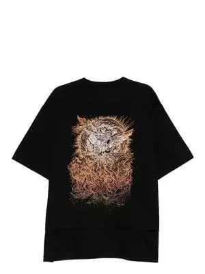 SONGZIO Graphic-embroidered T-shirt - Black