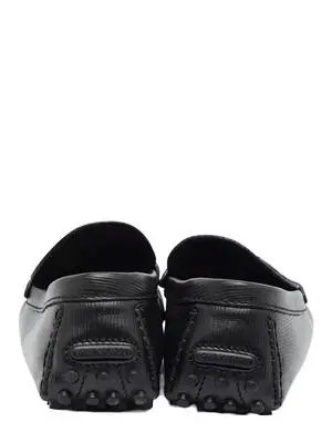 LOUIS VUITTON Hockenheim Leather Loafers - Black