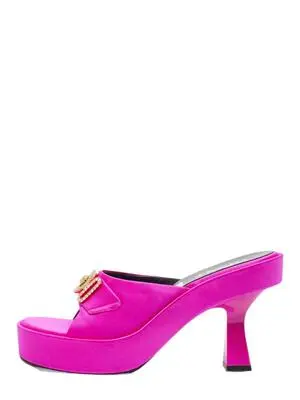 Versace Versace Biggie Medusa Platform Sandals Pink