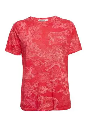 Dior Toile De Jouy Print T-shirt - Red