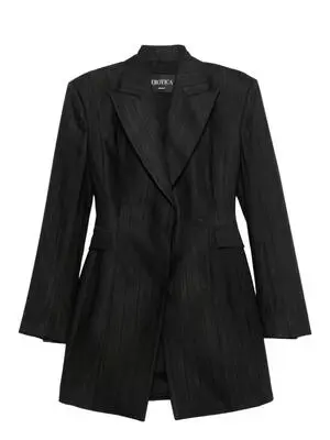 DONDUP Pinstripe Double-breasted Mini Dress - Black