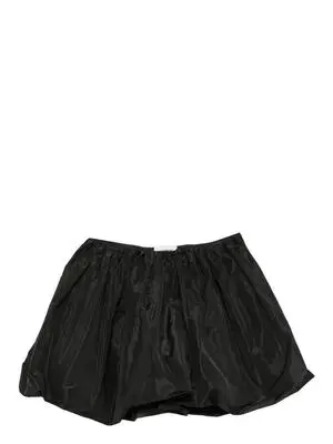 A.M.G. Pleated Puff Mini Skirt - Black