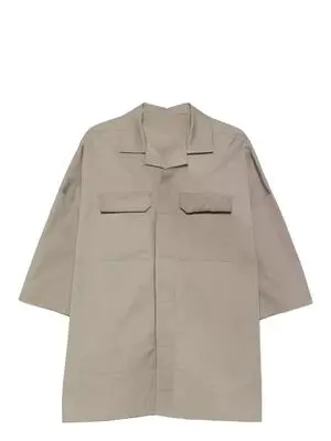 Rick Owens Magnum Tommy Chest-pockets Cotton Shirt - Neutrals