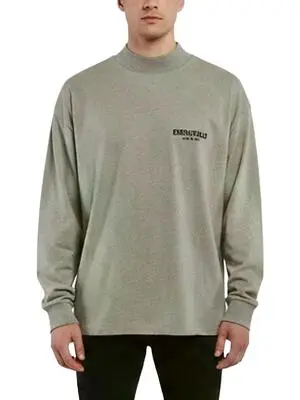 Fear Of God Logo-print Long-sleeve T-shirt - Grey