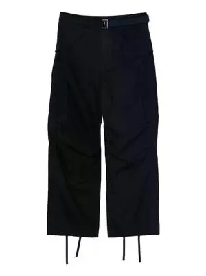 Sacai Belted Oxford Trousers - Black