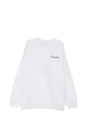 CAVENDISH Logo Embroidered Crewneck Sweatshirt - Grey