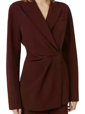 Max Mara Crepe Blazer - Red