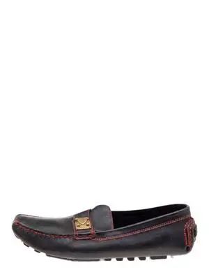 LOUIS VUITTON S Lock Loafers - Black