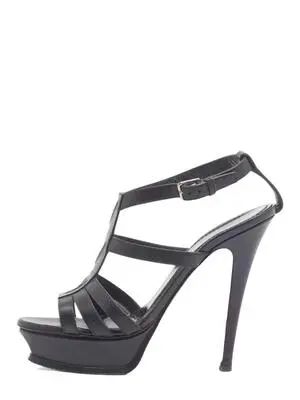 Saint Laurent Tribute Platform Sandals - Black