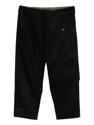 Yohji Yamamoto Chino Flap Pocket Drawstring Pants - Black