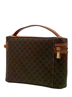 Celine Celine Macadam Coated Canvas Vanity Bag Brown