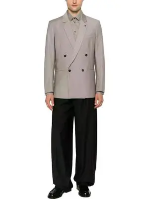 Patrizia Pepe Long-sleeve Slim-fit Shirt - Grey