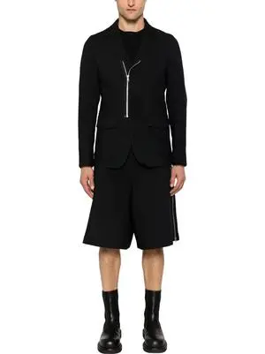Comme Des Garçons Zip-fastening Blazer - Black