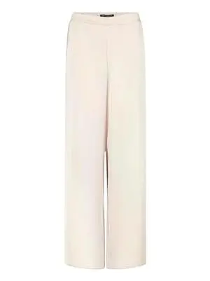 BETTY BARCLAY Marlene Satin-finish Wide-leg Trousers - Neutrals