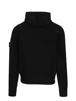 STONE ISLAND Stone Island Logo-Patch Zip-Up Hoodie