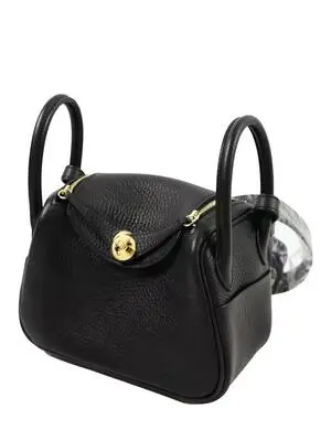 HERMÈS Hermès Mini Lindy Calfskin Tote Bag
