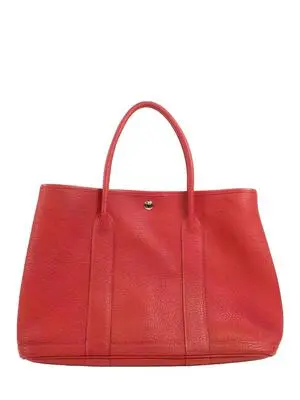 Hermès Hermès Garden Party Calfskin Tote Bag Red