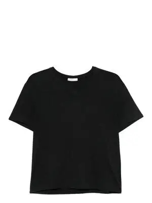TOTEME Classic Logo Embroidered T-shirt - Black