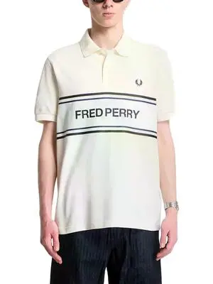 Fred Perry Logo-print Polo Shirt - Neutrals
