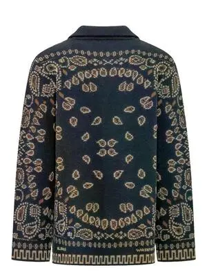 Alanui Bandana Jacquard Knit Shirt - Blue