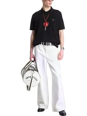 Fred Perry Cotton Polo Shirt - Black