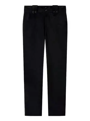 Isabel Marant Étoile Birdy Cotton Twill Skinny Fit Pants - Black
