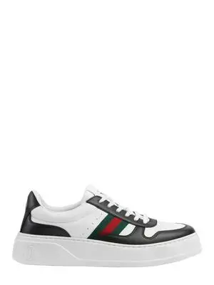 Gucci Web Stripe Chunky Sneakers - White