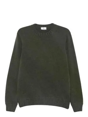 MAGAZZINO RICAMBI Ribbed-knit Crew-neck Sweater - Green