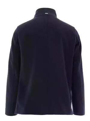 Herno Double-breasted High-neck Coat - Blue