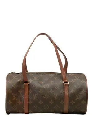 LOUIS VUITTON Monogram Papillon 30 Handbag - Brown