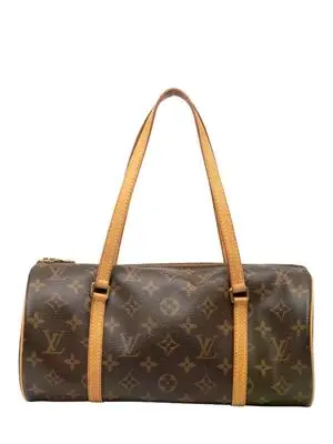 LOUIS VUITTON 2004 Monogram Papillon 30 Handbag - Brown