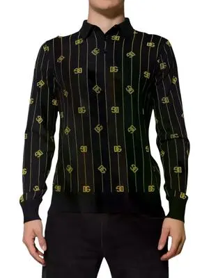 Dolce & Gabbana Polo-collar Sweater - Black